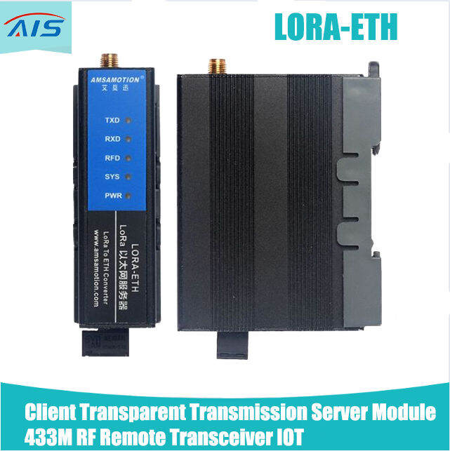 LORA-ETH พอร์ตอิเทอร์เน็ต Modbus TCP UDP ไคลเอนต์การส่งผ่านแบบโปร่งใสโมดูลเซิร์ฟเวอร์433M รับส่ง ...