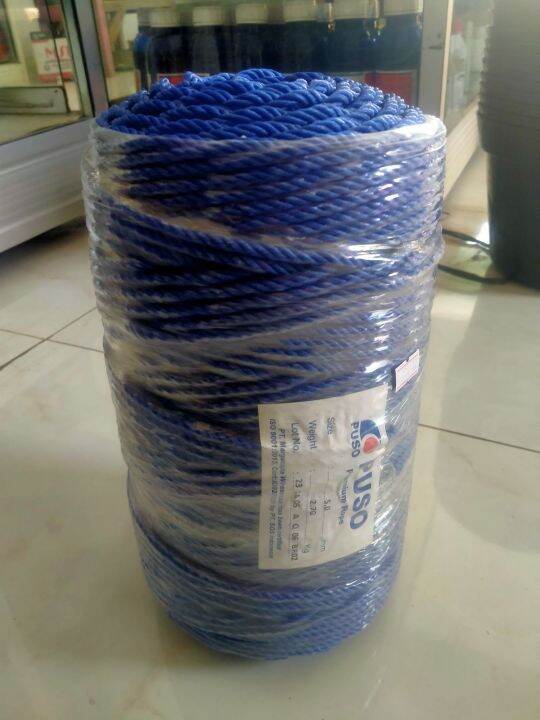 Tali tambang 5 mm per meter PUSO, Tali tampar 5 mm / Tali PE / Tali ...