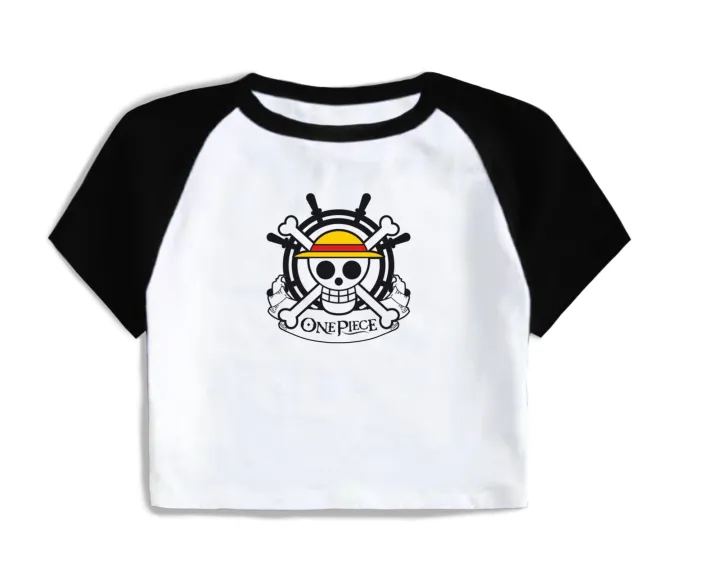 Anime One Piece Logo Print Crop Top | Lazada PH