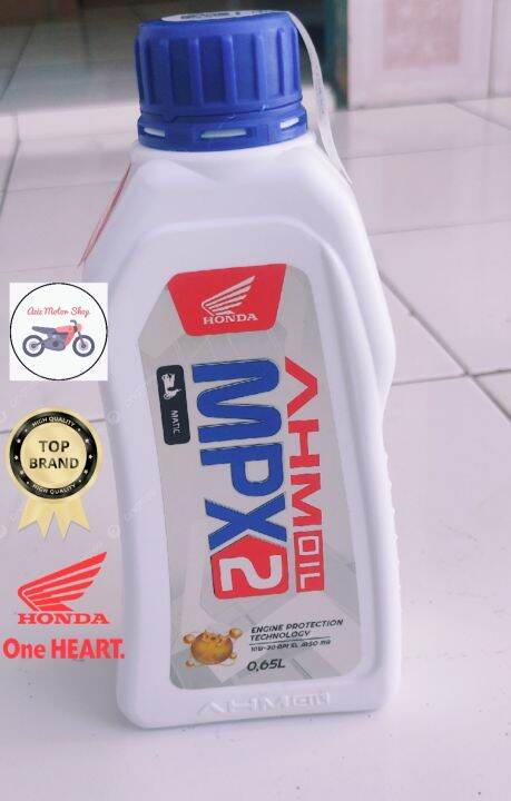 OLI MPX 2 650ML AHM OIL KHUSUS BUAT MOTOR BEAT NEW 2020 KE ATAS GENIO SCOOPY DONAT FI F1 DLL ...