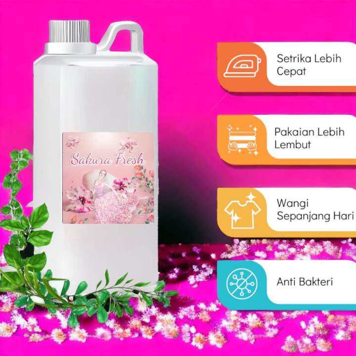 PELICIN PELEMBUT PEWANGI Laundry Setrika 3in1 Sakura Fresh 1 Liter ...