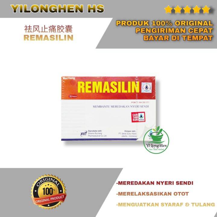 Remasilin Buchang Qu Feng Zhi Tong Jiao Nang Obat Nyeri Sendi Rematik ...