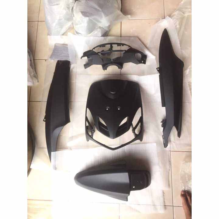 Full Body Alus Motor Mio Lama Sporty // Mio New Smile Warna Hitam Doff ...