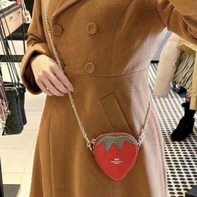 กระเป๋า Coach Strawberry Coin Case | Lazada.co.th