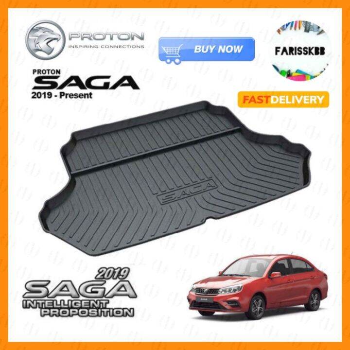 PROTON SAGA VVT 2016-2022 REAR CARGO TRUNK REAR BOOT CARPET REAR NON ...