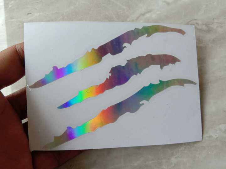 Stiker cakar monster viral 12x8cm sticker cakar mobil motor murah ...