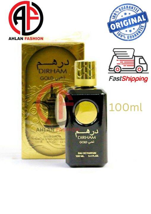 Dirham Gold Perfume 100ml (Original) brand Ard Al Zaafaran | Lazada