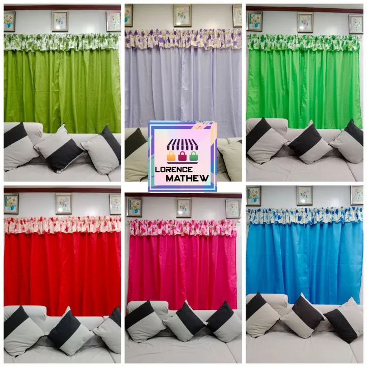 plain single panel window curtain 60x70 inches | Lazada PH
