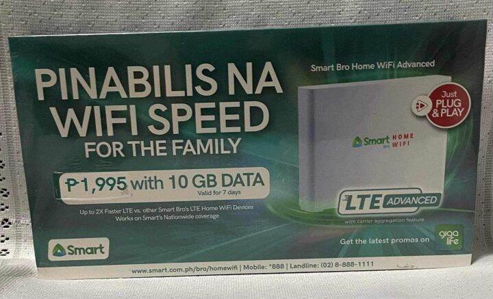 SMART BRO Home Prepaid CAT 6 EVOLUZN FX ID5L | Lazada PH