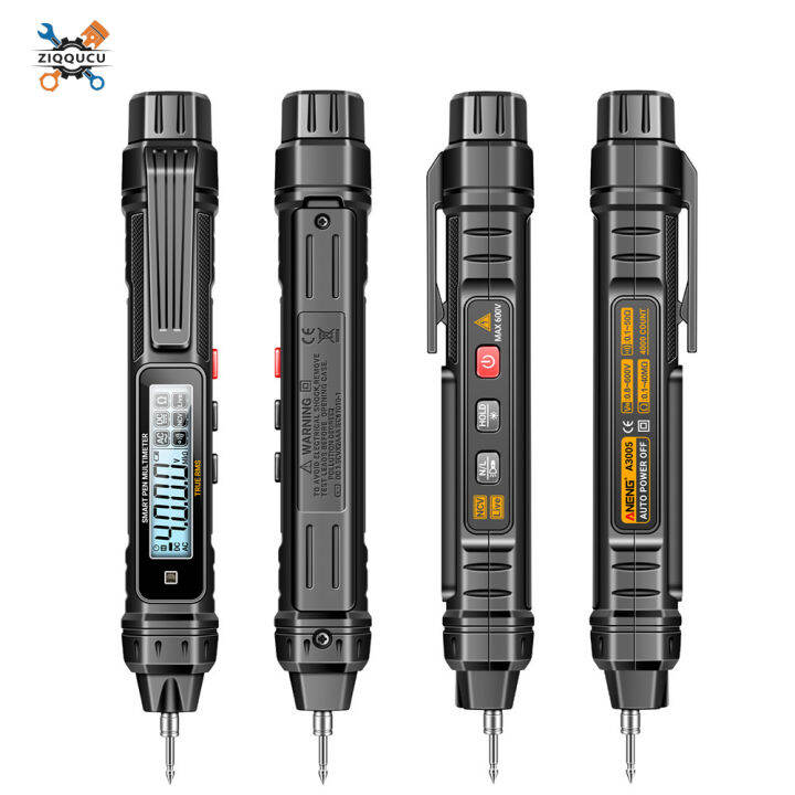 Ziqqucu Voltage Tester LCD Display Voltage Detector Non-Contact AC ...