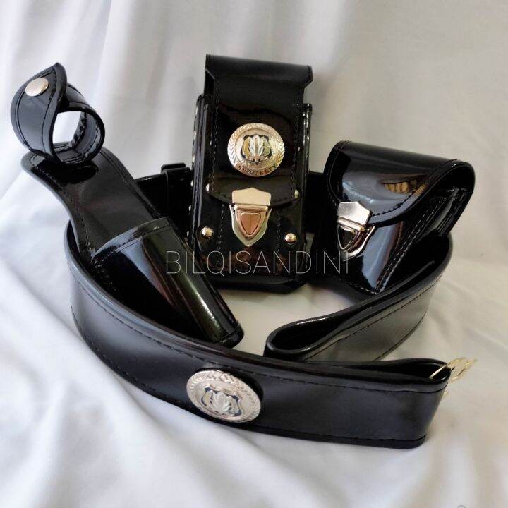 sabuk kopel set/kopel security/kopel set logam tanpa bangkol | Lazada ...