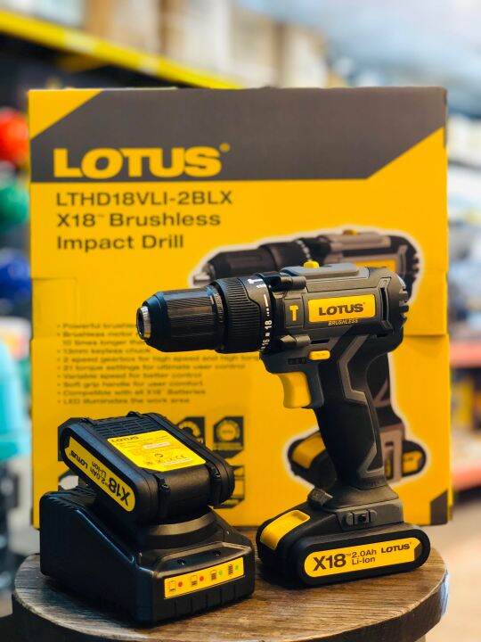 LOTUS CORDLESS BRUSHLESS HAMMER DRILL | Lazada PH