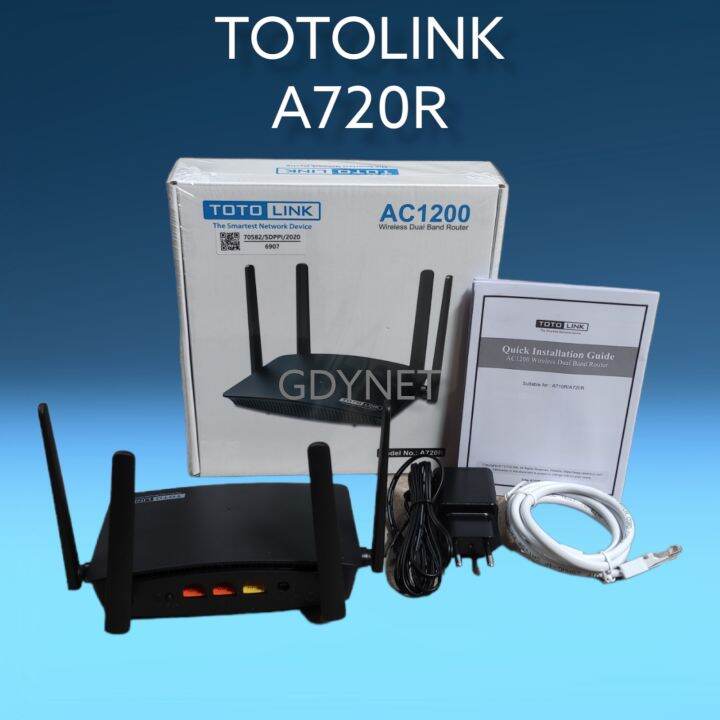 TOTOLINK A720R AC1200 Wireless Dual Band Router 4 Antenna | Lazada ...