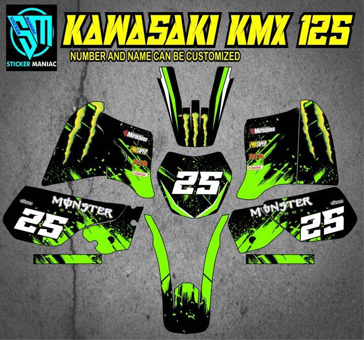 kawasaki kmx 125 full body decals | Lazada PH
