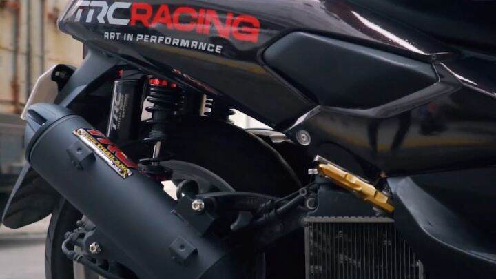 TRC Racing Power Pipe Yamaha Aerox v1 v2 Muffler Exhaust with Removable ...