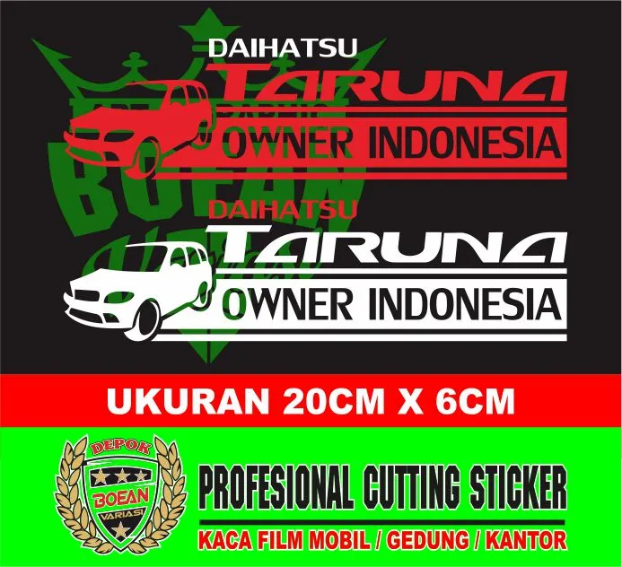 Cutting sticker Mobil Taruna sticker daihatsu taruna | Lazada Indonesia
