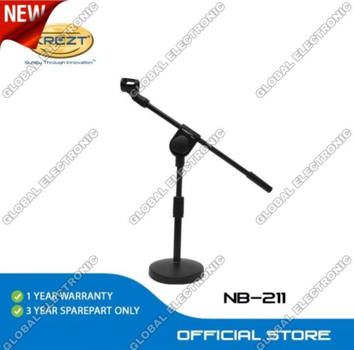 Stand Mic Krezt NB 211 Original Stand Mic Meja | Lazada Indonesia