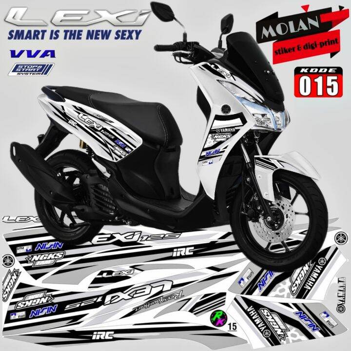 Decal Sticker Striping Variasi Yamaha LEXI 125 | Decal Lexi | Striping ...