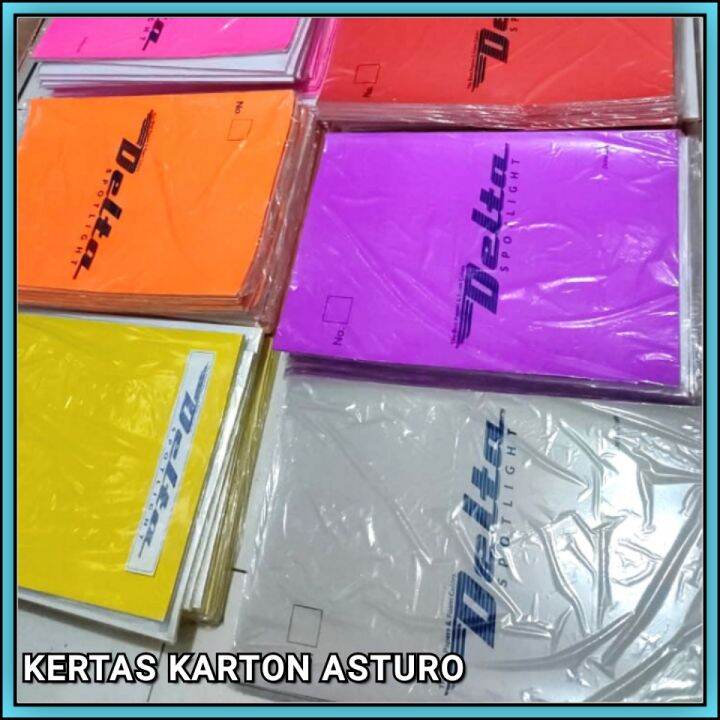 Kertas Karton Asturo Warna Warni 1 Pak isi 50 Lembar | Lazada Indonesia