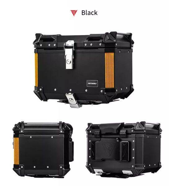 Motowolf 35L 45L 50L Motorcycle Top Box Helmet Storage Trunk General Aluminum Alloy Motorcycle ...