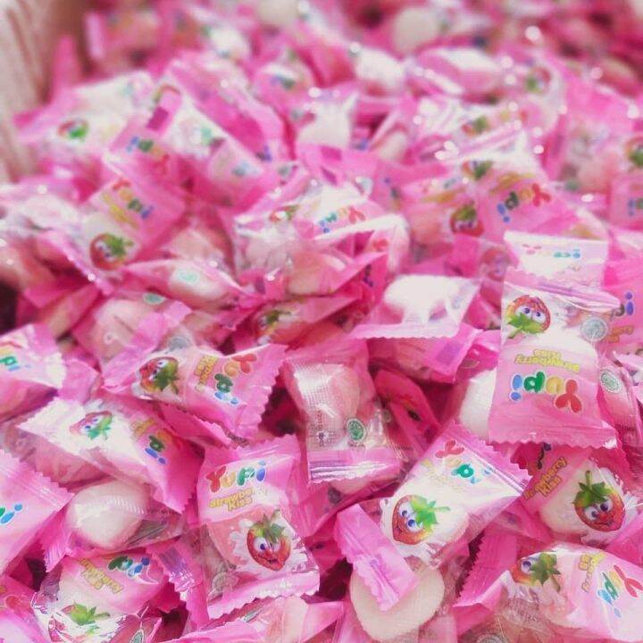 Permen Yupi Strawberry jelly kemasan 1kg Permen kenyal disukai anak ...