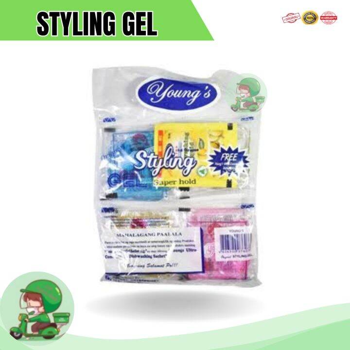 Youngs Styling Gel Sachet Super Hold 14 grams 12's | Lazada PH