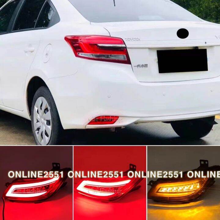 TOYOTA VIOS NCP150 2017 BUMPER REFLECTOR RUNNING LED 3in1 | Lazada