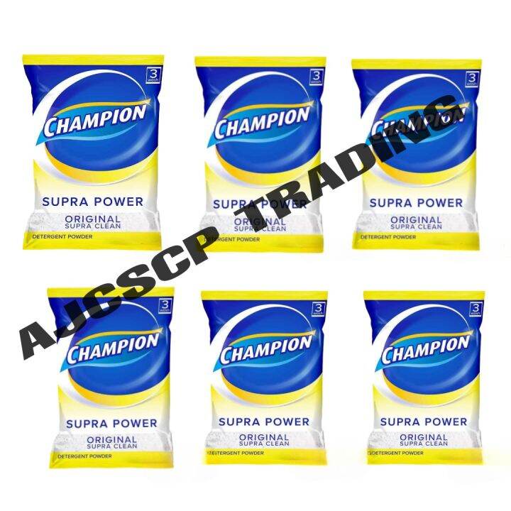 Tie of 6 Champion Powder 105 Grams | Lazada PH