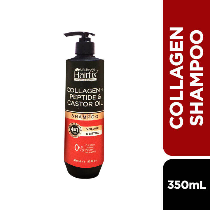 HAIRFIX Professional Collagen + Peptide and Castor Oil Shampoo 350ml ...
