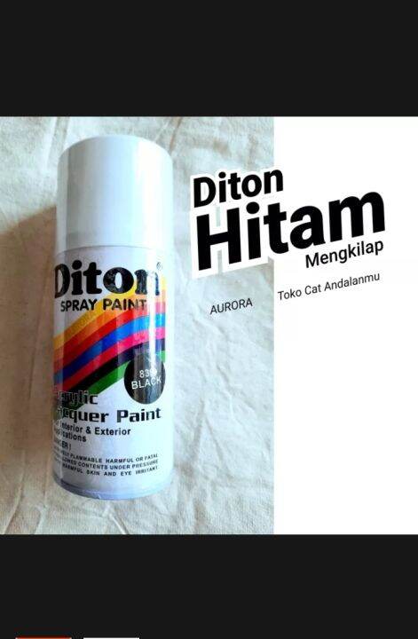 Pilox Diton Black Hitam Mengkilap Biasa Standar isi 150cc | Lazada ...