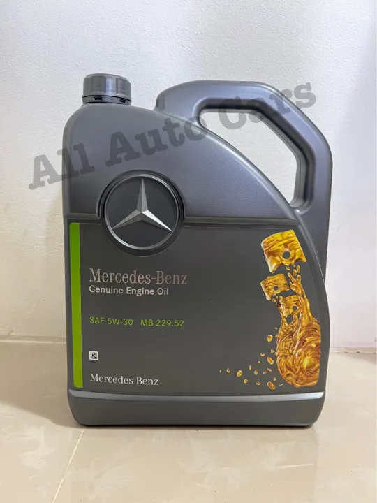 น้ำมันเครื่อง Mercedes-Benz สังเคราะห์แท้ 100% MB 229.52 SAE 5W-30 ...