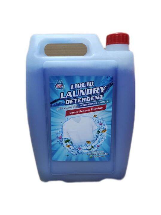 🔥 Pencuci Baju Liquid Detergent 5 liter +softener 6 in 1 🔥 | Lazada