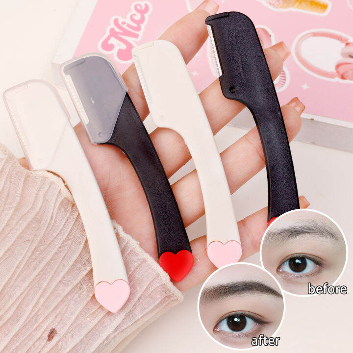 [ผู้หญิง Charming] Peralatan Rias เครื่องขูดทิ้งผมที่เล็มขนคิ้วแบบพกพาด้ามจับสั้นใหม่ | Lazada.co.th