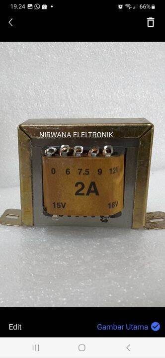 TRAFO KING 2A 18V ENGKEL NON CT TRAFO 2 AMPER NOL TRAFO 2 AMPER ENGKEL ...