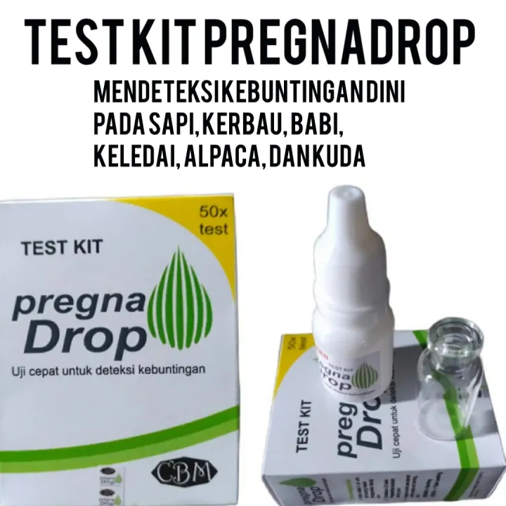 TES KIT PREGNA DROP mendeteksi kebuntingan hewan | Lazada Indonesia