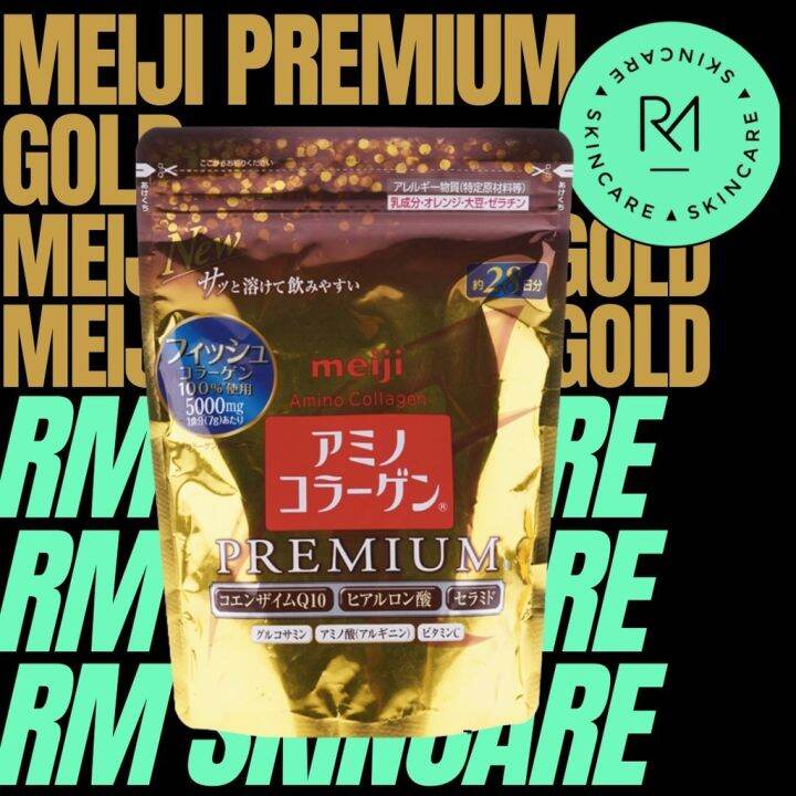 Meiji Amino Collagen Premium Powder Refill 28 days 196 grams with Freebies | Lazada PH