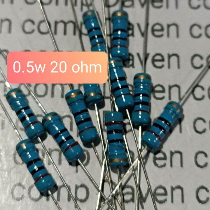 10BUAH RESISTOR 0.5W 20 OHM 0.5WATT 20 OHM SETENGAH WATT 20 OHM | Lazada Indonesia