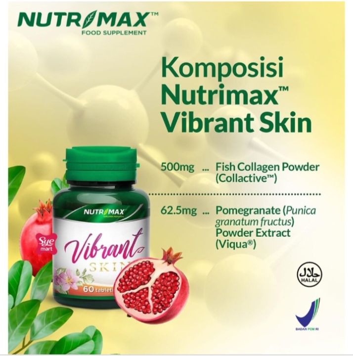 NUTRIMAX VIBRANT ISI 30 TABLET UNTUK VITAMIN KULIT | Lazada Indonesia
