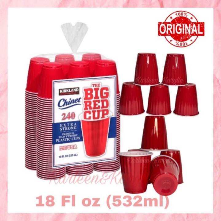 Kirkland Signature Chinet Plastic Red Cups 18oz | Lazada PH