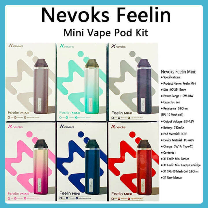 Vapesmoke Full Set Original Nevoks Feelin Mini Pod Kit 750mah 18watts ...