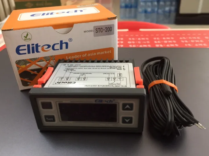 ชุดควบคุมอุณหภูมิตู้เย็น ตู้เเช่ Elitech รุ่น STC-200 | Lazada.co.th
