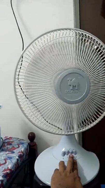 Selamat Table Fan 12 Inch & 16 Inch MQ-P312T 5-blades table fan kipas meja kipas Angin | Lazada