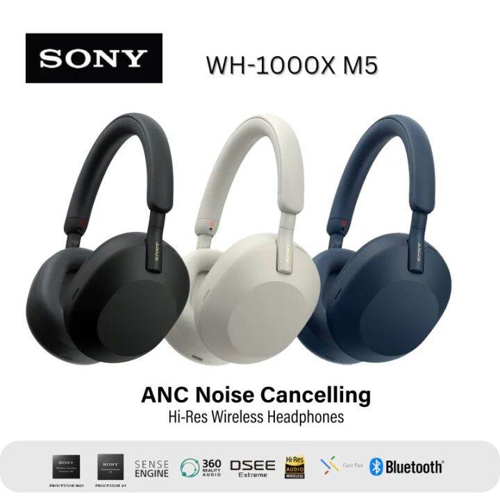 ♥ SFREE Shipping ♥ New Sony WH-1000XM5 / WH1000XM5 Wireless Noise Cancelling Headphones Headworn ...