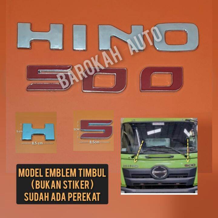 logo mobil emblem hino 500 | Lazada Indonesia