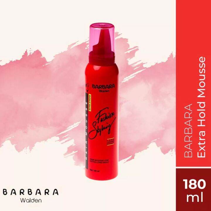 BARBARA HAIR STYLING FOAM merapikan rambut 180ml Merah | Lazada Indonesia