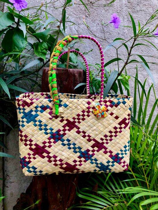 Native Colorful Bayong Bag(L-21cm,W-30cm) | Lazada PH