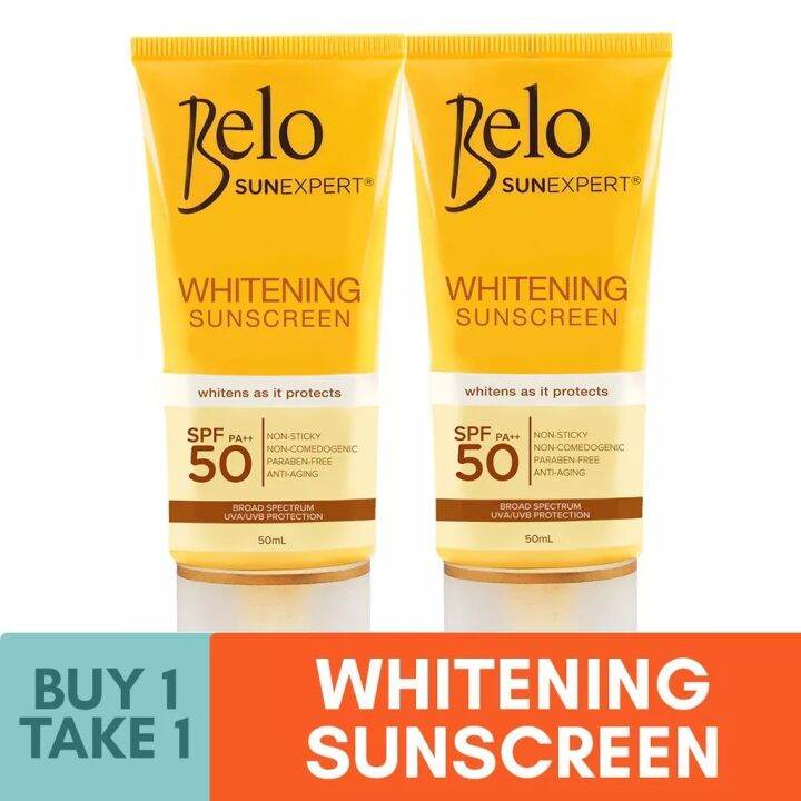 BUY 1 TAKE 1 Belo Sun Expert Whitening Sunscreen 50ML | Lazada PH