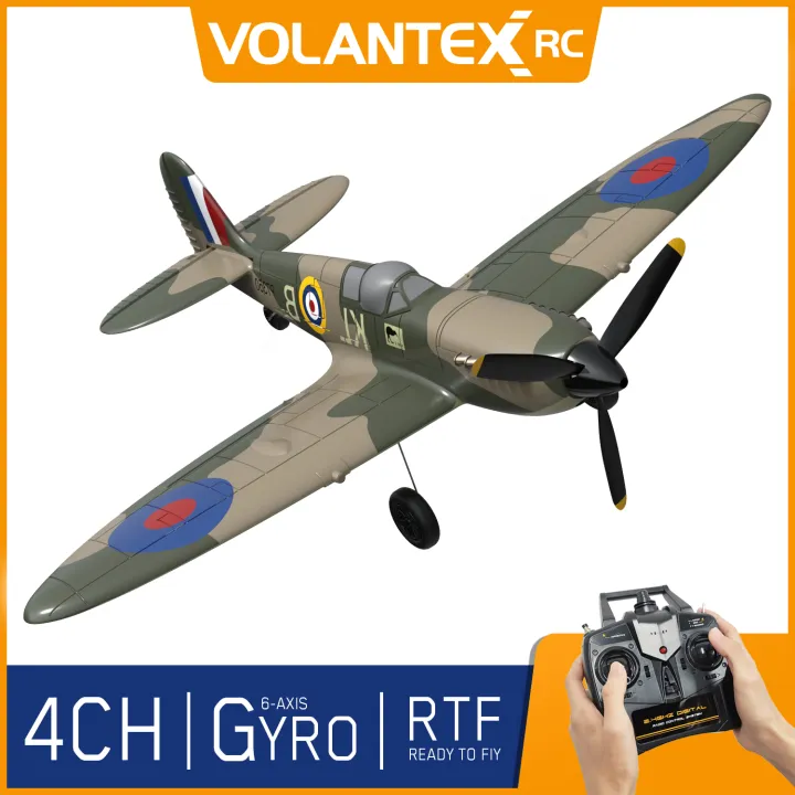 Volantex Remote Control Plane Spitefire 400 2.4Ghz 4CH 6-axis ...
