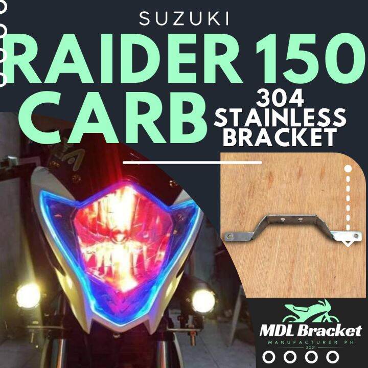 Suzuki Raider 150 Carb Stainless MDL Bracket fit to MDL V1-V6, Night ...