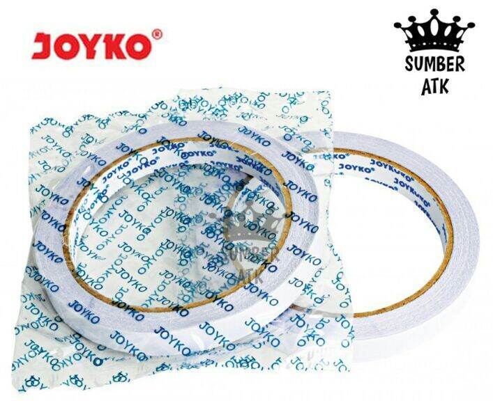 Double Tape / Double Tip / Double Sided Tape Perekat 2 Sisi Joyko 6 mm | Lazada Indonesia